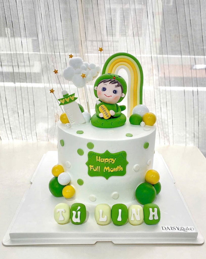 BÁNH GUM NẶN RẮN-XANH LÁ-THÔI NÔI - DaisyDolce